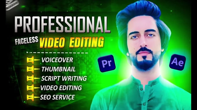Be your top 10 faceless video editor by Digitalhype_1 | Fiverr