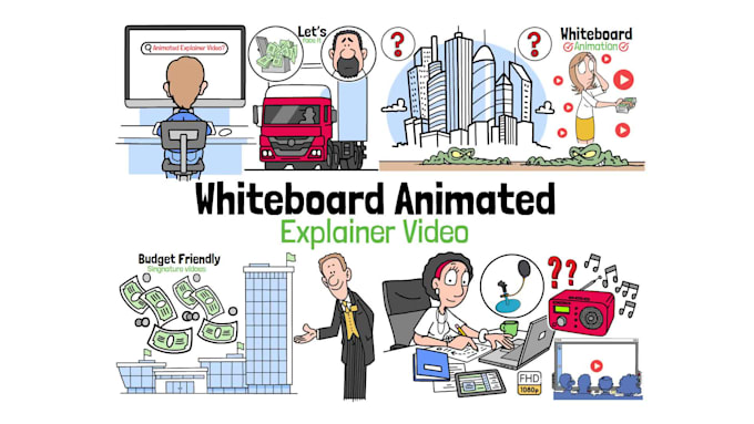 Create a custom whiteboard animation doodle explainer video by Irhacreator | Fiverr