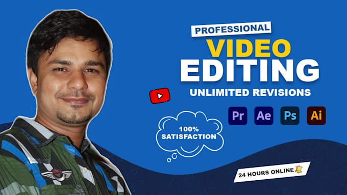 Do professional video editing within 24 hours by Sajjadahmed235 | Fiverr