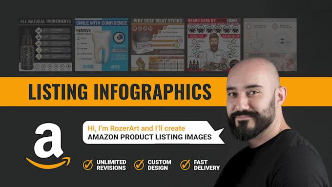 Make amazon product listing infographic by Rozerart | Fiverr