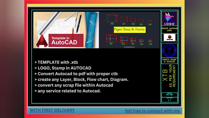 Design autocad template title blocks, logo, stamp by Subhajit1991 | Fiverr