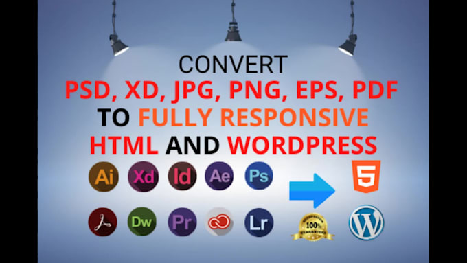 Convert psd, jpg, png to html and wordpress website by Supravasaha | Fiverr