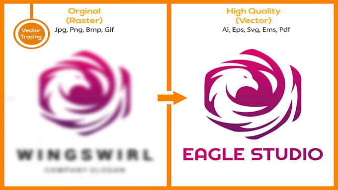 Vector trace,recreate logo to vector with high resolution by Asad ...