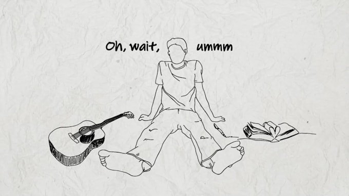 Make amazing animated hand drawn lyric music video by Ani_music | Fiverr