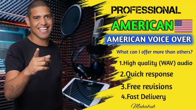 Record an english american male voice over by Alexandri3 | Fiverr
