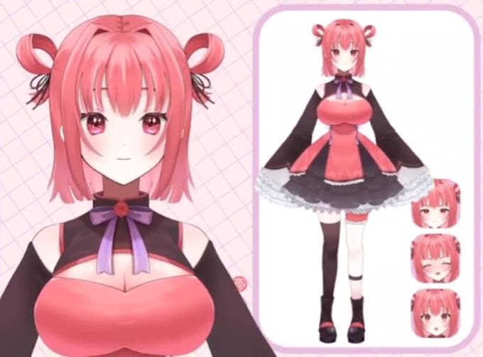 Draw and rig live2d vtuber model, 2d vtuber model, vtuber rigging by ...