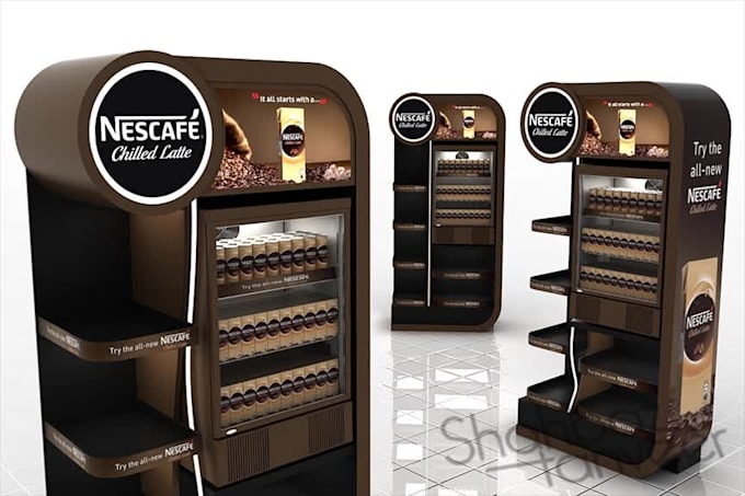 Do retail product stand, posm and gondola display design by Shahbaz ...