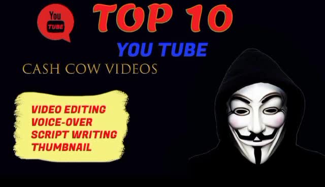 Expert top10 you tube cash cow video creator, logo, thumbnail, etc by ...