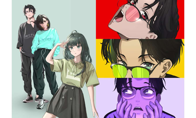 Draw webtoon manhwa or anime style illustration, oc or fanart by ...