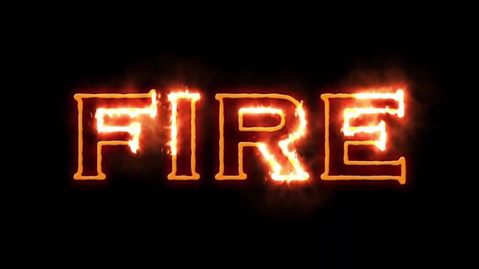 Draw your logo and text with fire as an intro video by Maleeshapiyumal ...