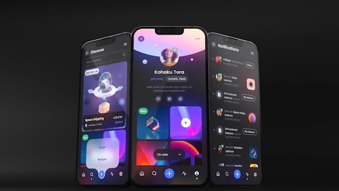 Do mobile app ui ux design and prototype for android and ios