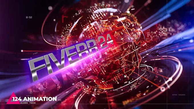 Creative with your breaking news broadcast intro design video 3d ...