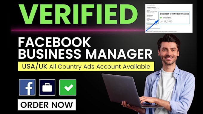 Create unlimited spending limit facebook business manager and agency ad account by Akib20316843 ...