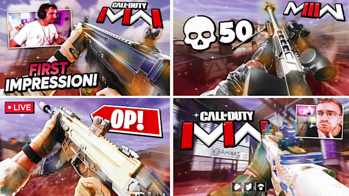 Design professional modern warfare 3 thumbnail in 12 hrs by ...