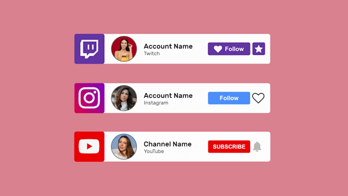 Make twitch, instagram, youtube subscribe button animation by Umtrend ...