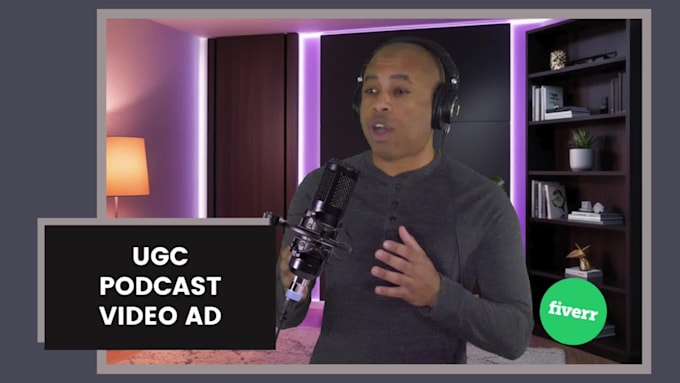 Film a podcast style male spokesperson ugc video by Apt1982 | Fiverr