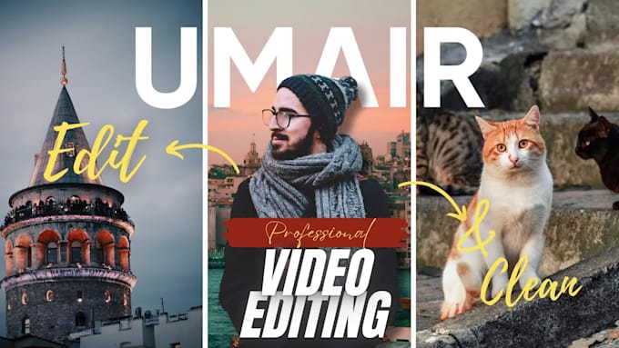 Professionally edit your videos in 24 hours by Umairtechie | Fiverr