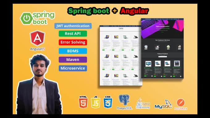 Develop Web Application Using Java Spring Boot Rest Api And Angular By Fahimprodhan1 Fiverr