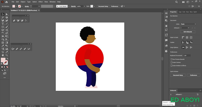 Create a simple, cute cartoon character design by Ghoodarts | Fiverr