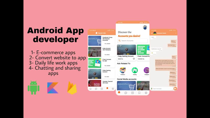 Make mobile app do app development flutter app developer by Shaanhere | Fiverr