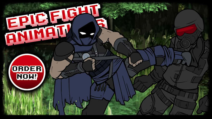Create a cool fighting animation by Whitehorseanim | Fiverr