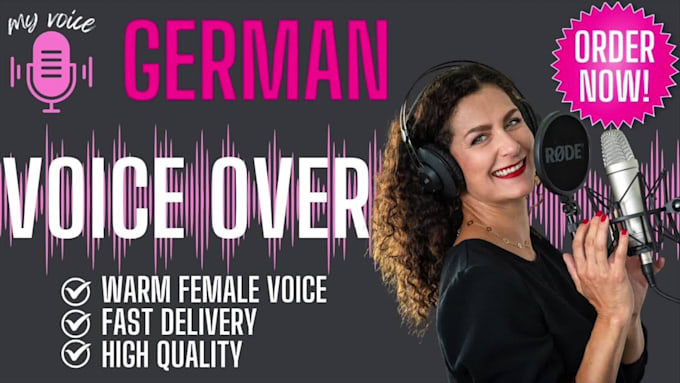 Record a female german voice over by Voicenadine | Fiverr