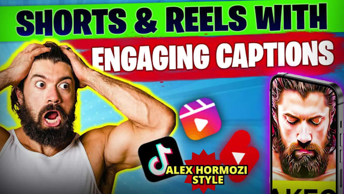 Repurpose your long form content into reeland shorts with alex hormozi caption by Mediawisdom01 ...