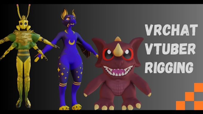 Rig your 3d character, model, vrchat avatar and 3d vtuber avatar ...