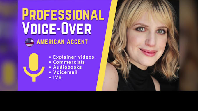 Record a professional american female voice over in 24h by Leebader ...