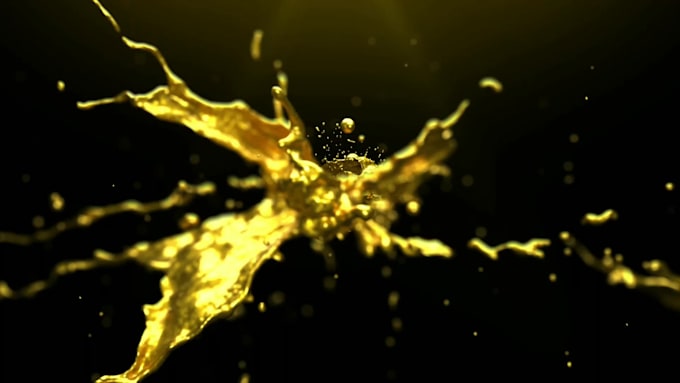 Create golden liquid splash intro animation video by Cartoonefk | Fiverr