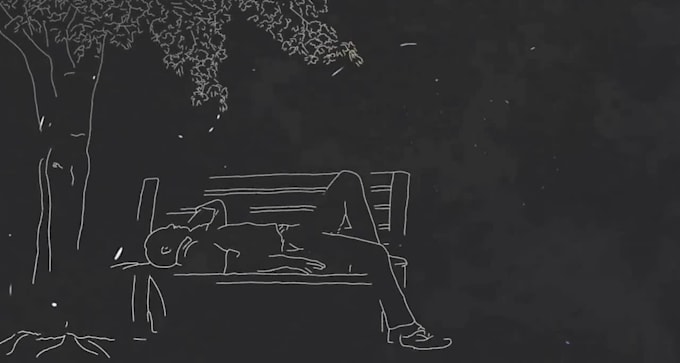 2d line art animation hand drawn lyric video music animation vector art ...