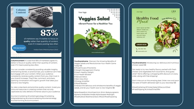 Create minimalist template and creative caption for cohesive feed by ...