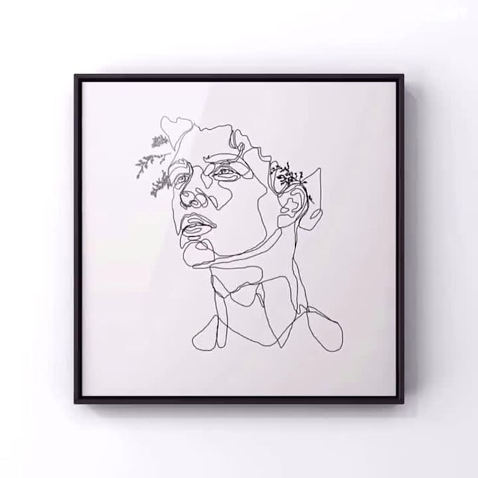 Draw an awesome single line art illustration by Shayyangfx | Fiverr