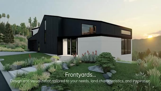 Design your landscape, garden, front, or backyard with realistic 3d ...