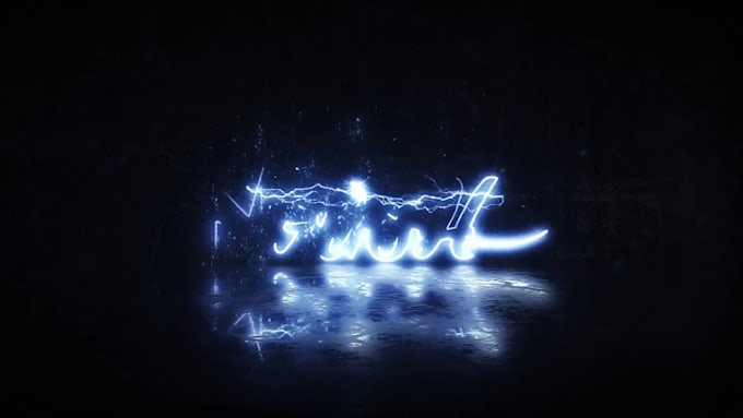 Create cyberpunk electric neon style logo animation intro by Scorpd ...