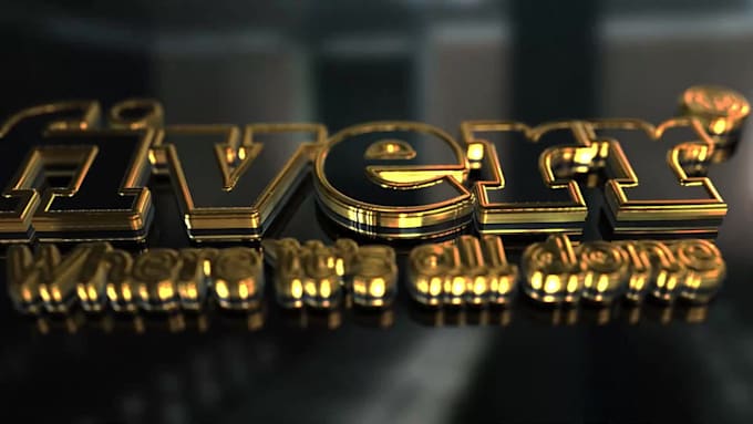 Create custom 3d logo animation intro in 24 hours by Chameera45 | Fiverr