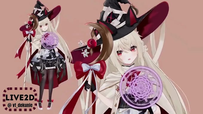 Custom vtuber model design and live2d rigging ,2d or 3d vtuber model by ...