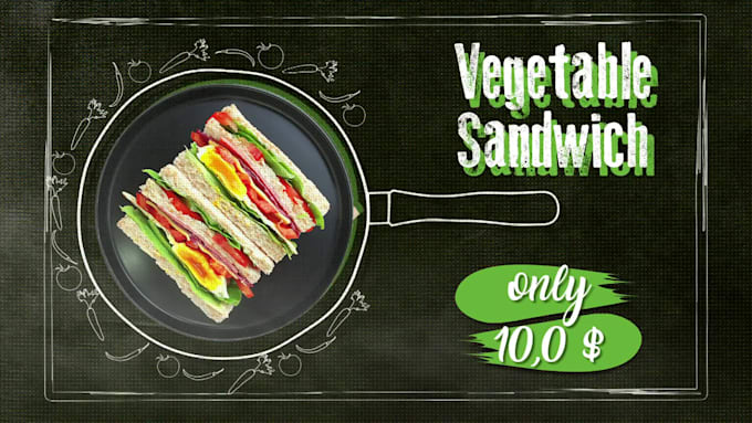 Create food promo, animated menu, and restaurant promo menu by ...