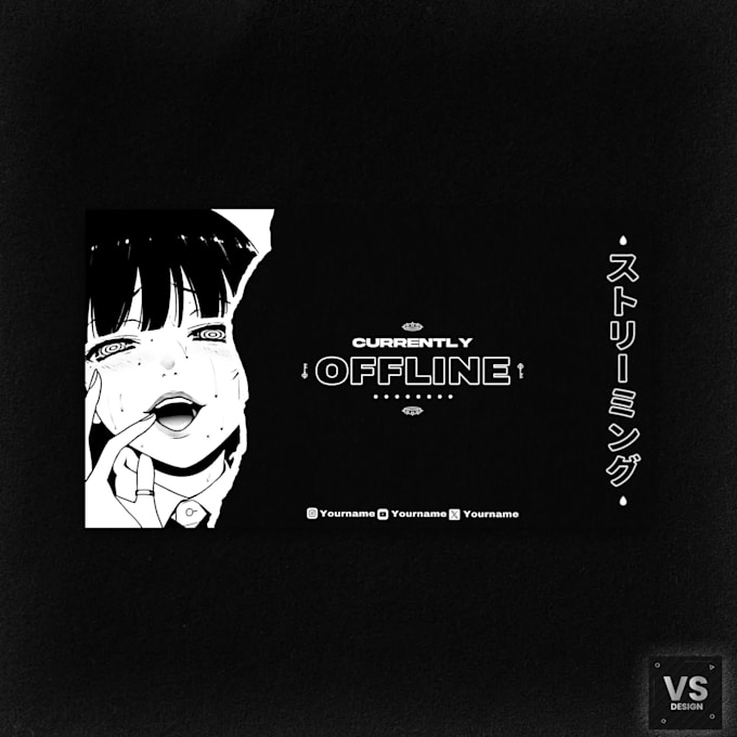 Create a anime mad girl animated streaming pack overlay by Valerio168 ...