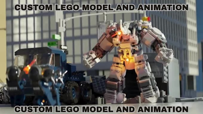 Create custom 3d lego model, minifigure, lego model toy lego design ...