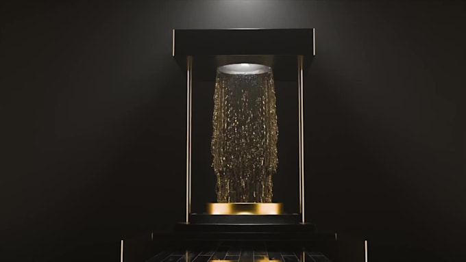 Create a realistic 3d water simulation, 3d fluid animation, 3d liquid ...