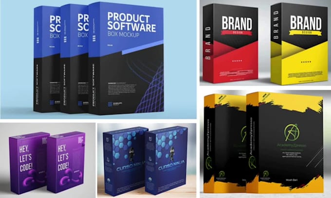 Design box mockup, software box mockup, 3d box mockup by Designer7683 ...