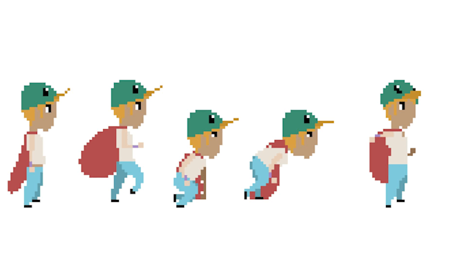 Make you an animated pixelart character by Ben_plod | Fiverr