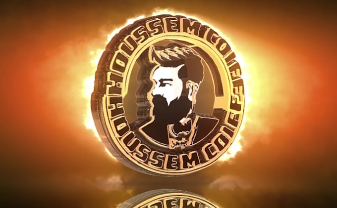 Create 3d logo spinning and rotating animation loop by Davinci_loco ...