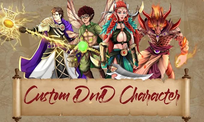 Draw custom dnd character fantasy art illustration by Reza_mukti | Fiverr