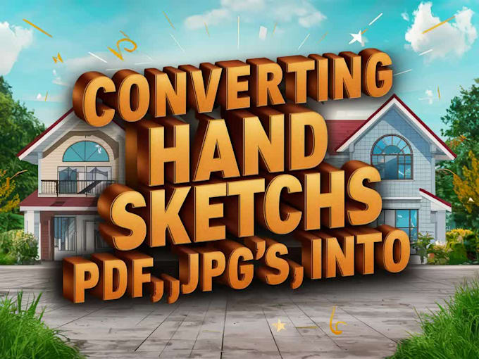 Convert hand sketch, pdf, or image into autocad drawing by Engratti | Fiverr