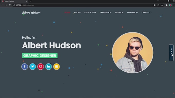 Create resume or cv website using html css javascript by Yogigan | Fiverr