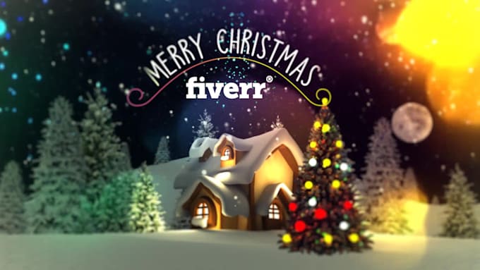 Create beautiful christmas greeting animation by V_works | Fiverr