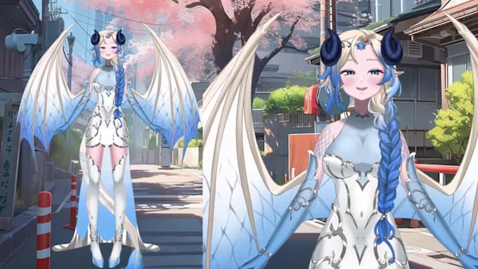 Draw and rig your custom vtuber model live2d for streaming by Kiri_studio | Fiverr