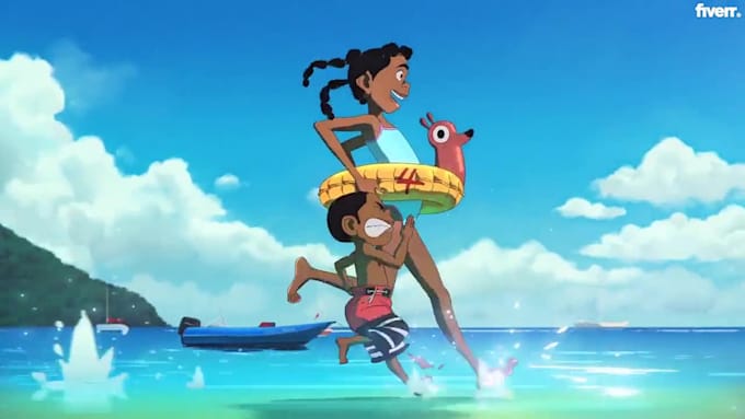 2d short film, 2d short film, 2d cartoon animation, intro outro, twitch ...